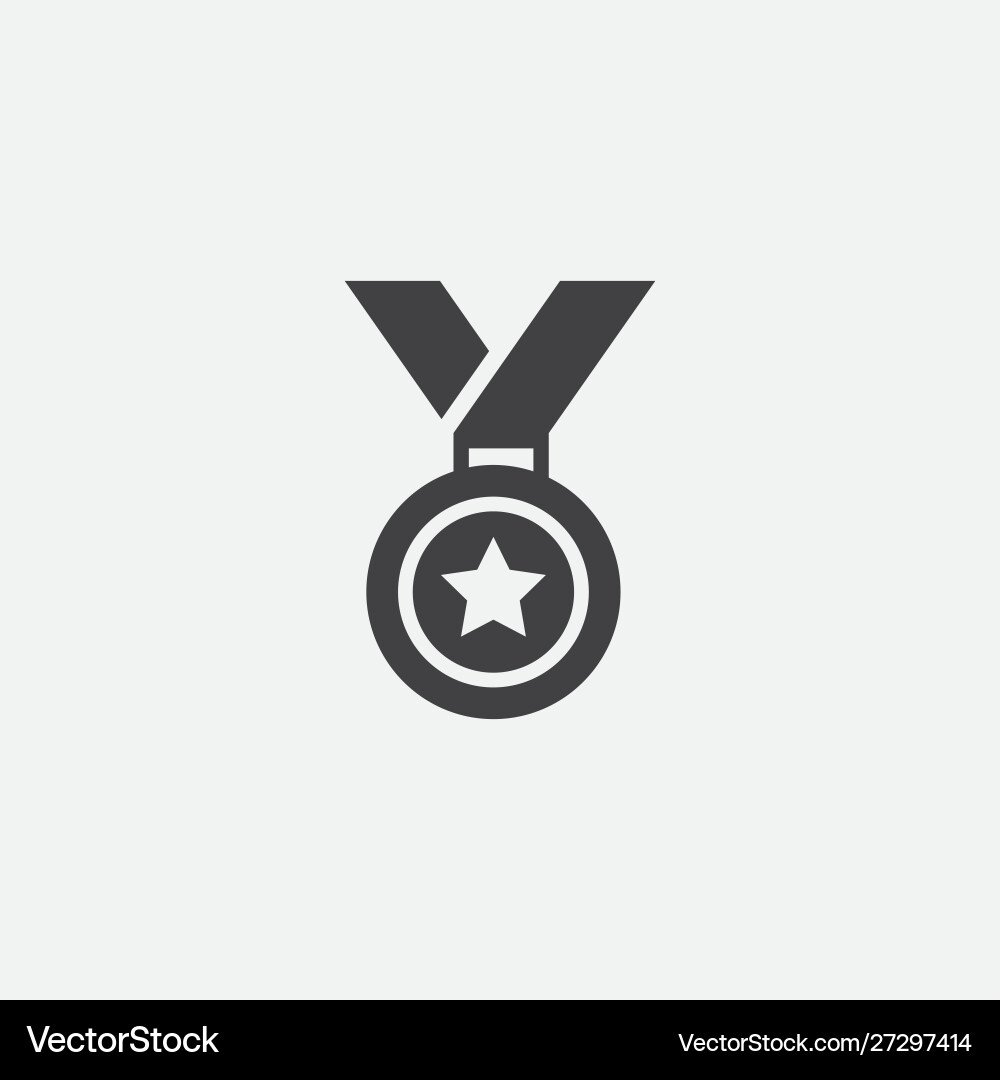 Medal icon logo medalion Royalty Free Vector Image