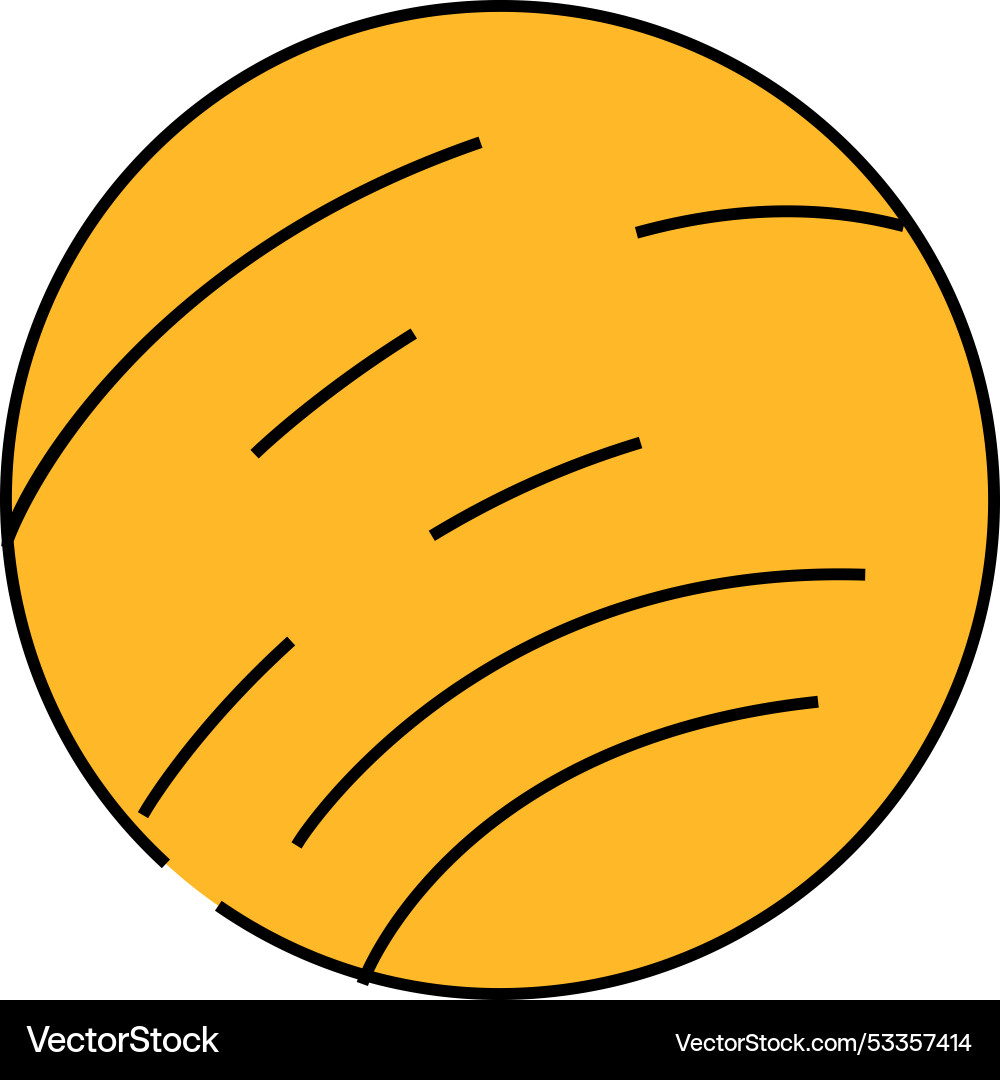 Venus planet icon color Royalty Free Vector Image