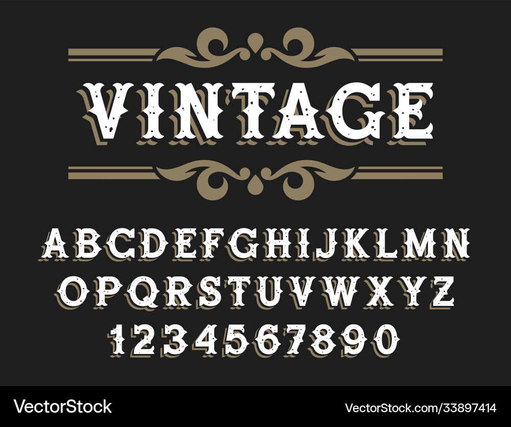 Ornate Font Vector Images (over 19,000)