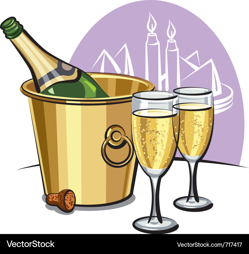 Champagne Royalty Free Vector Image - VectorStock