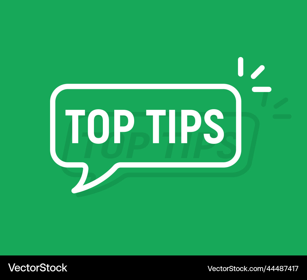 Quick top tip hint icon bulb fact idea Royalty Free Vector