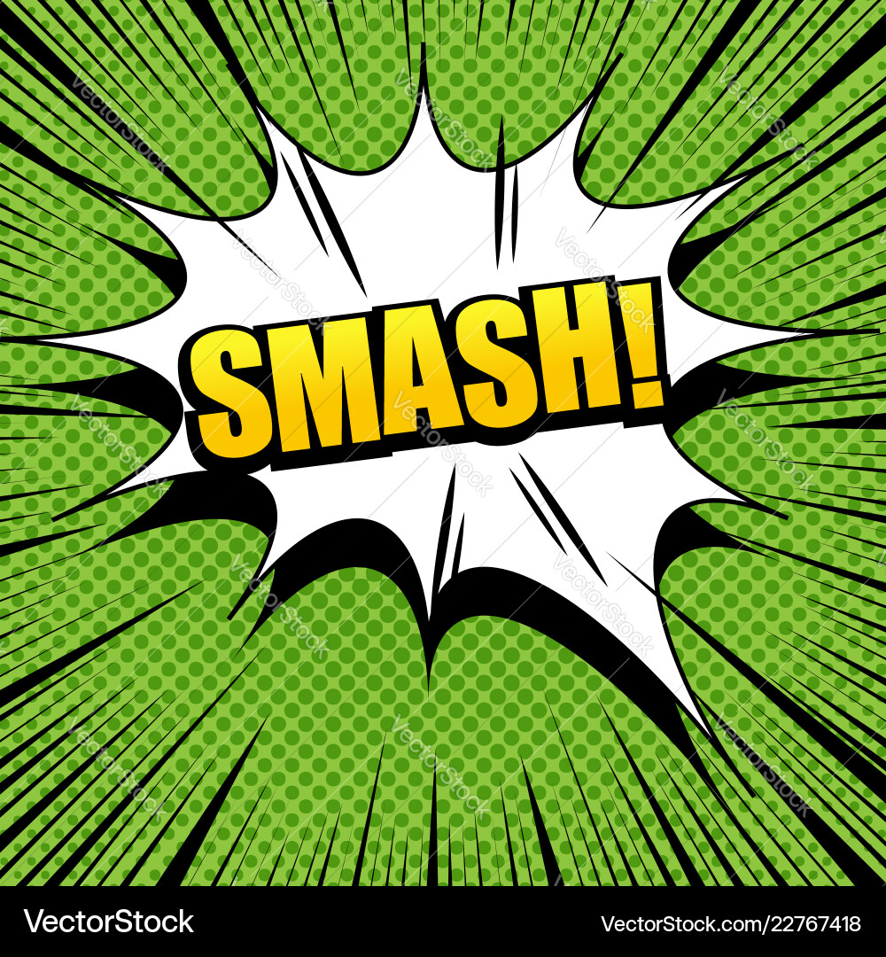 Comic Book Page - Smash Effect Royalty Free Vector Image