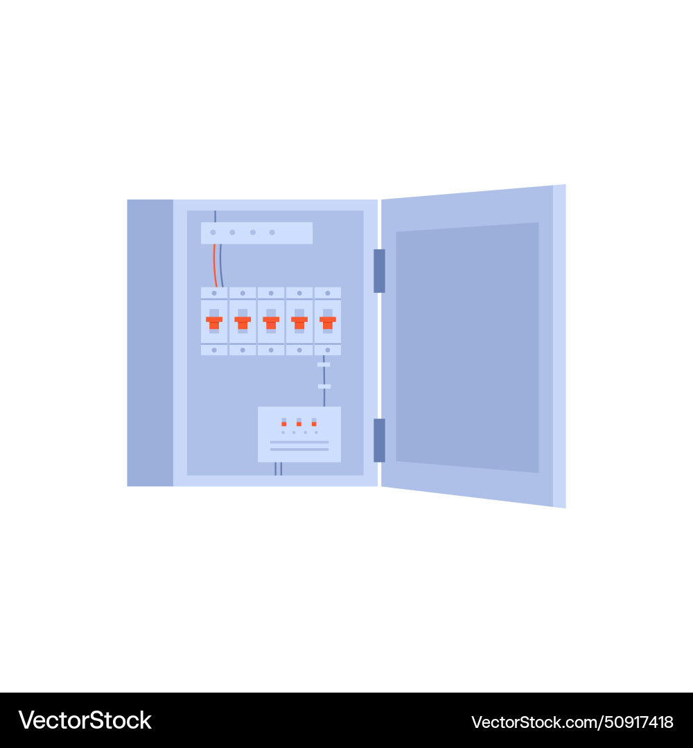 Electrical power box Royalty Free Vector Image