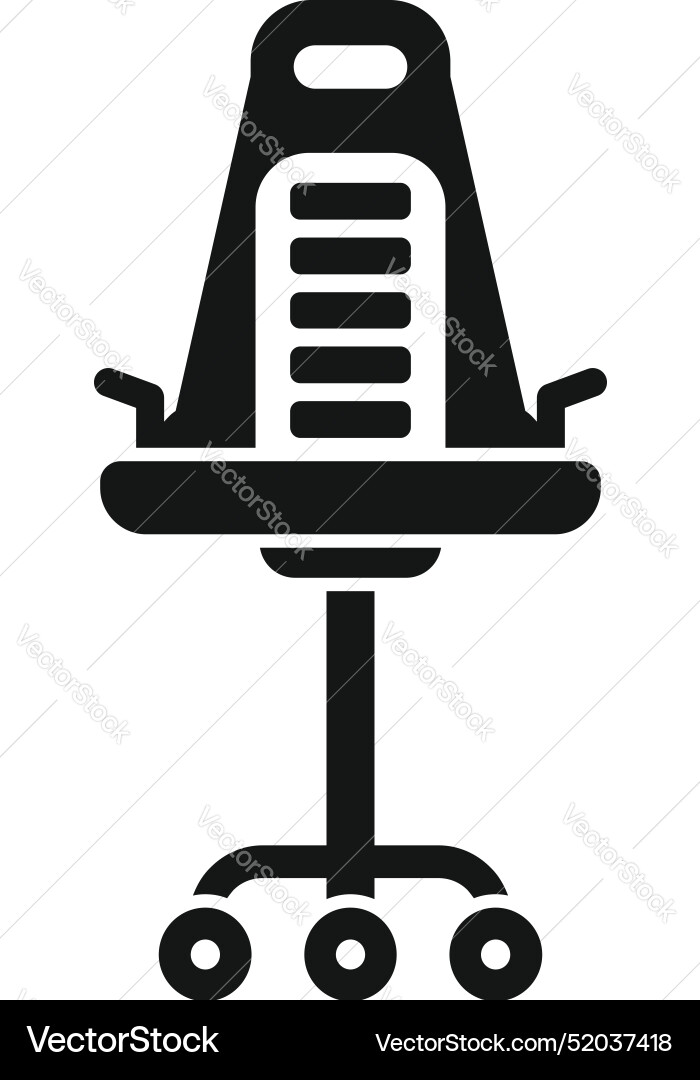 Modern office chair with wheels for comfortable Vector Image
