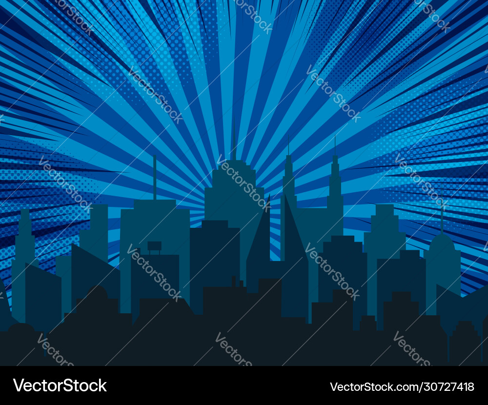 Superhero Cityscape Template