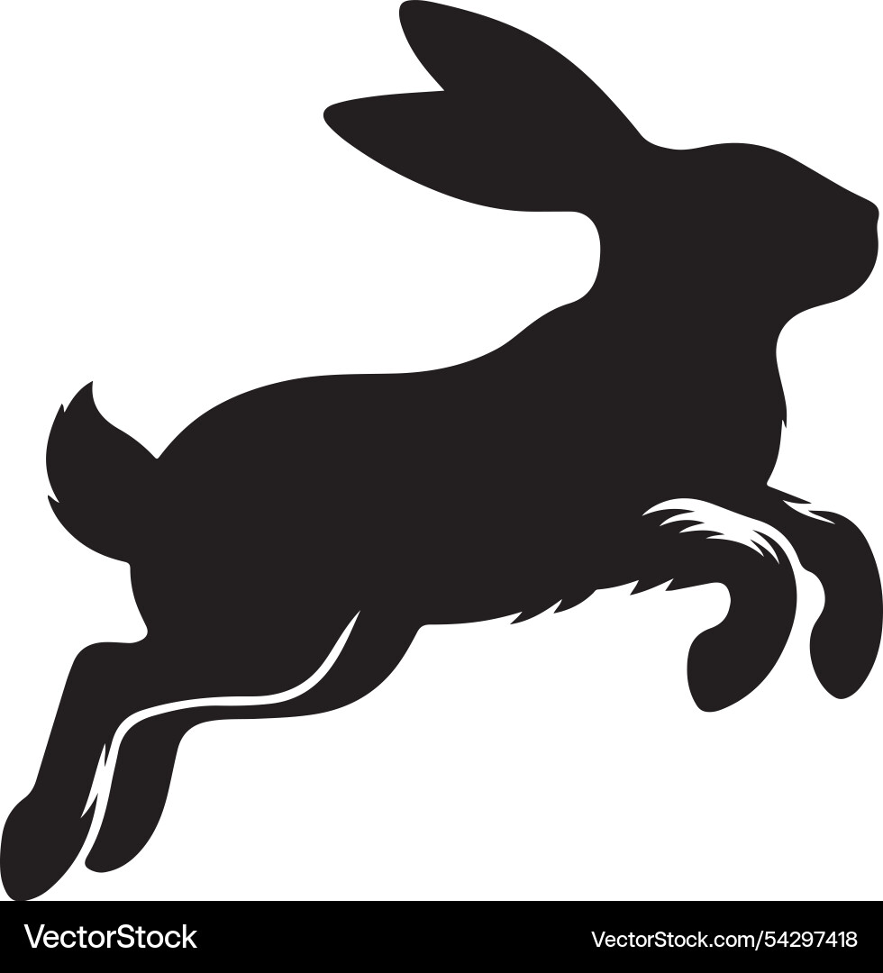 Simple and cute rabbit Royalty Free Vector Image