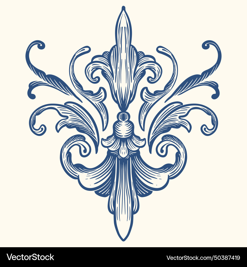 Bold natural ornamental Royalty Free Vector Image
