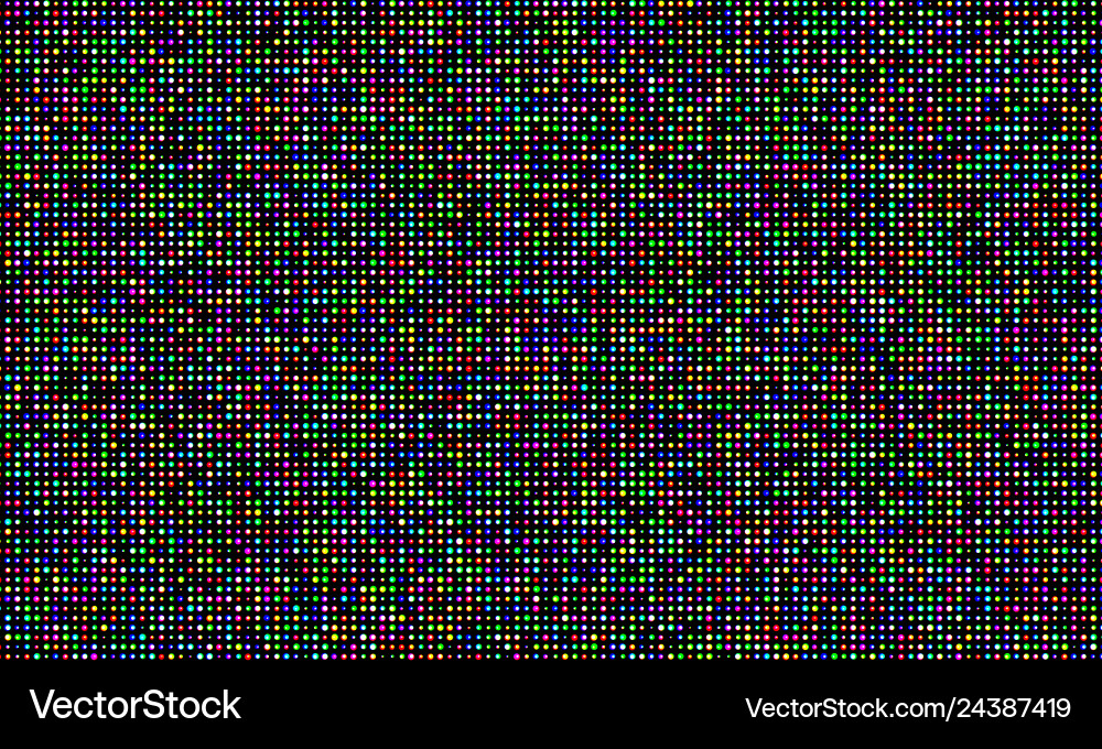 Color led video wall screen rgb light diode Vector Image
