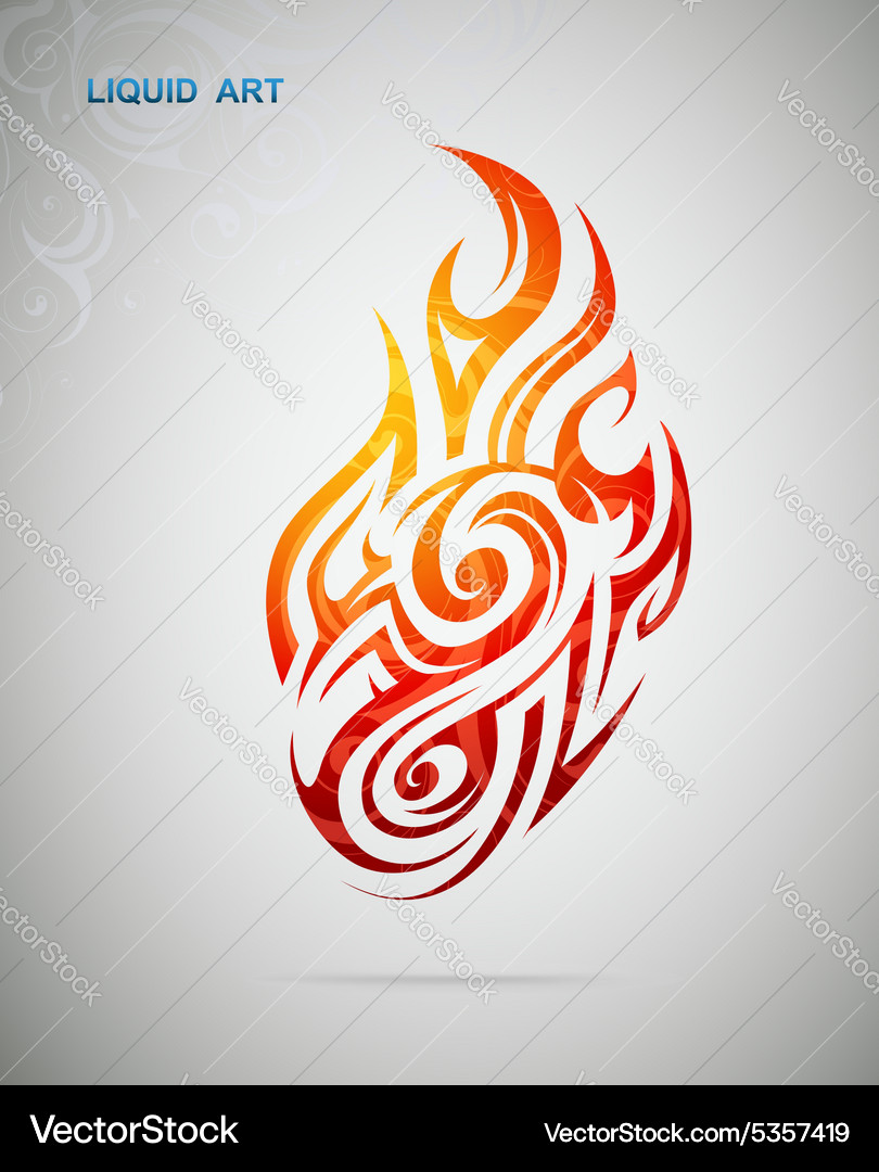 Fire flame design Royalty Free Vector Image - VectorStock