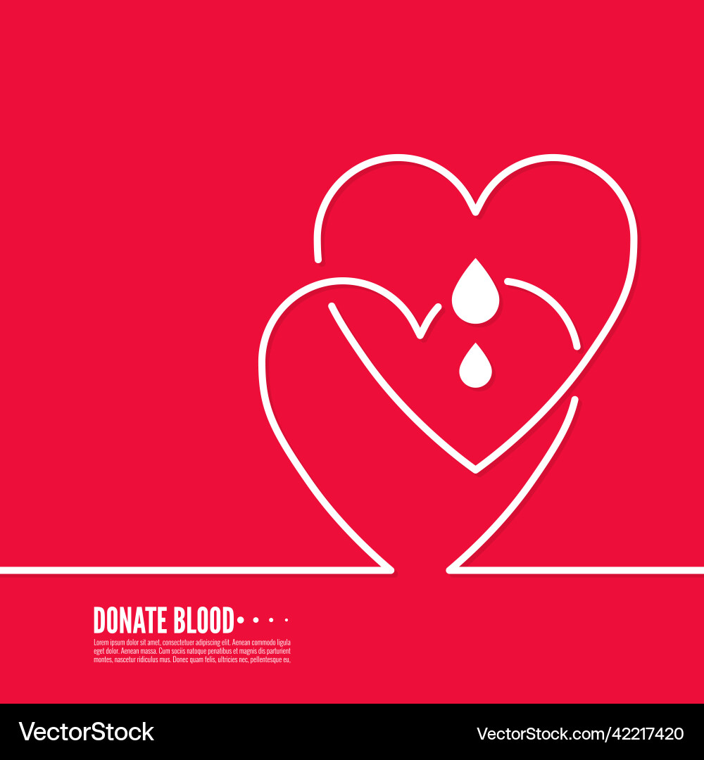 Blood Donation Symbol Royalty Free Vector Image