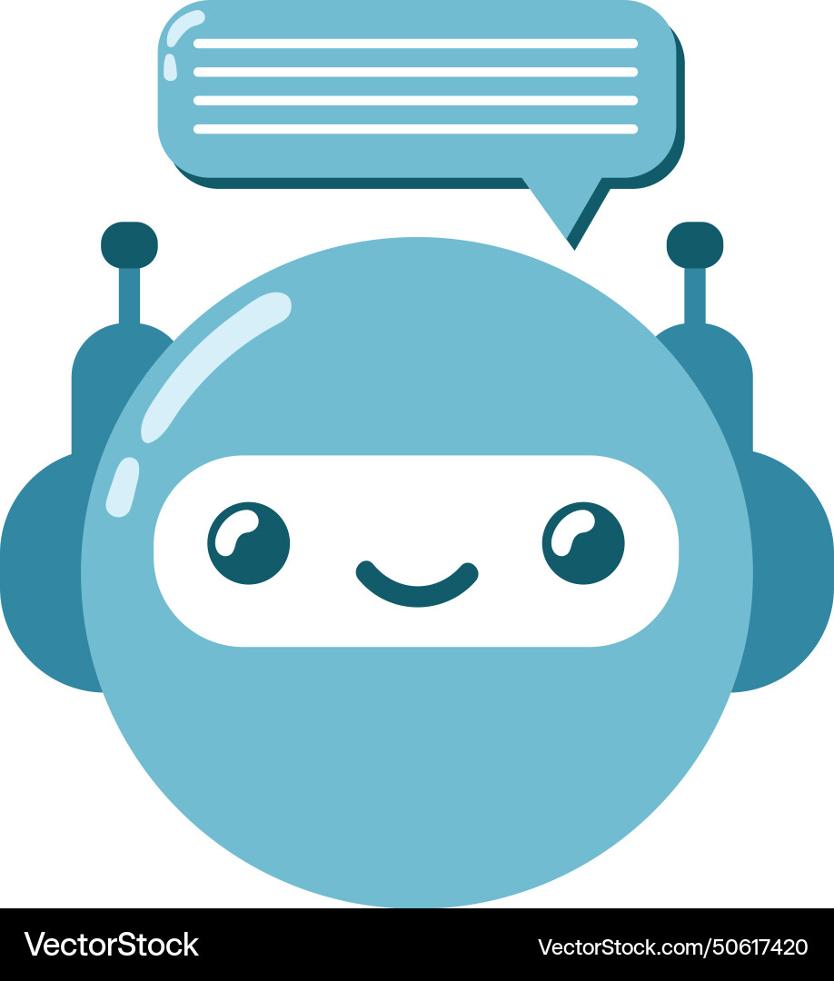 Chatbot digital communication Royalty Free Vector Image