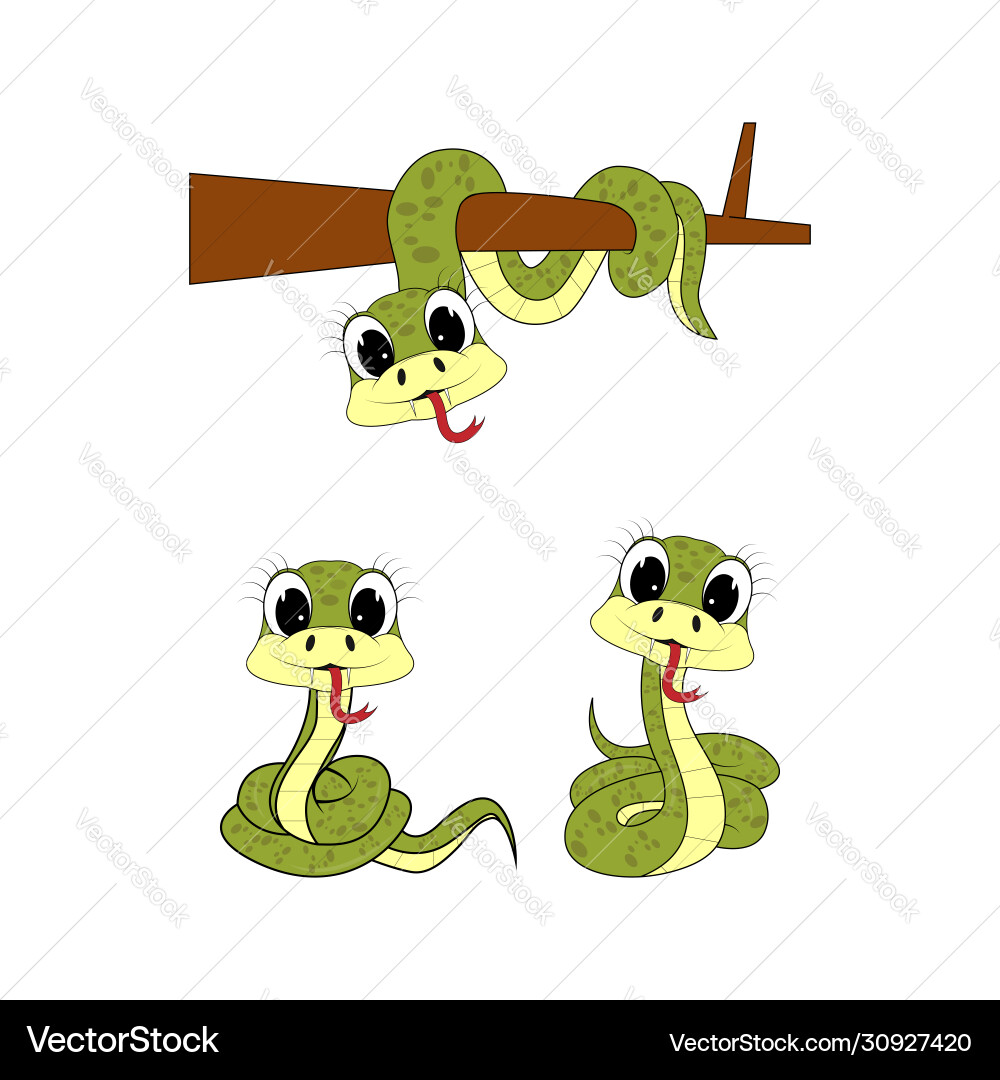 Cute snake Royalty Free Vector Image - VectorStock