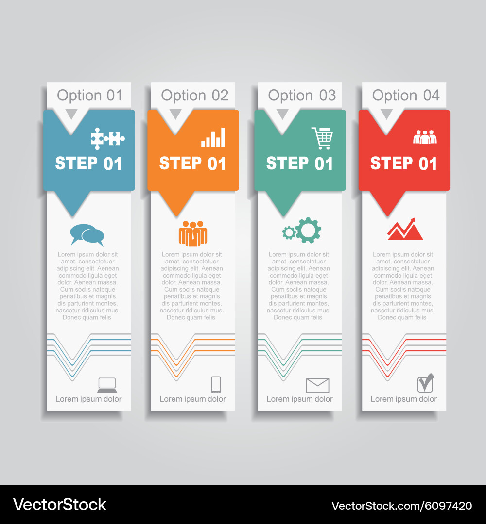 Infographic report template layout Royalty Free Vector Image