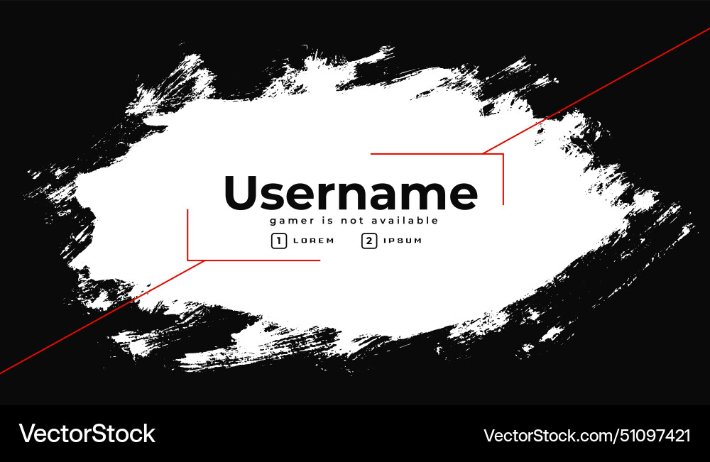 Abstract esport username template for live streams
