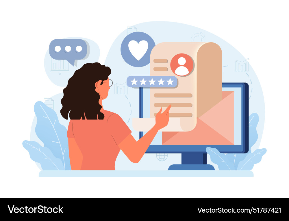 Customer feedback consumers reviews public Vector Image