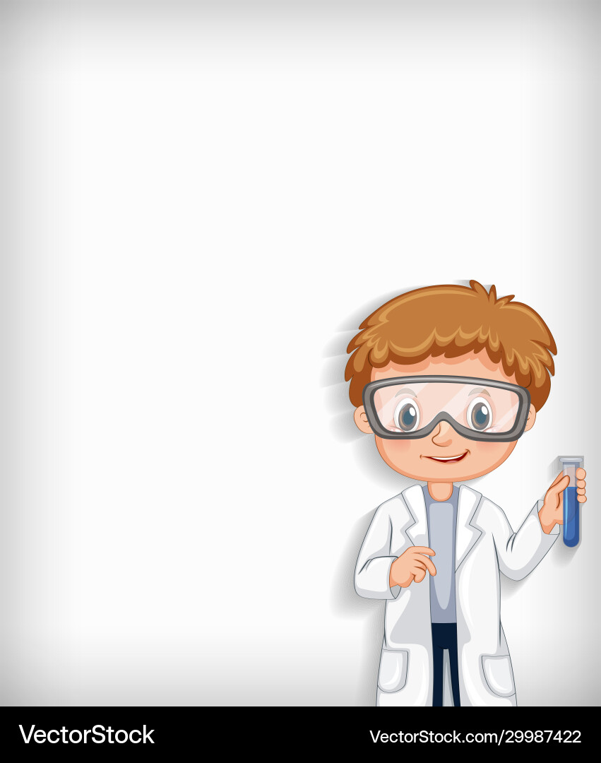 Background template design with happy boy Vector Image