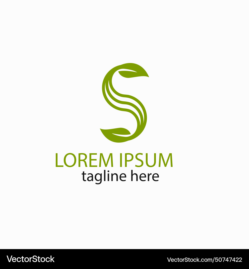 Modern s letter abstract logo design concept Vector Image