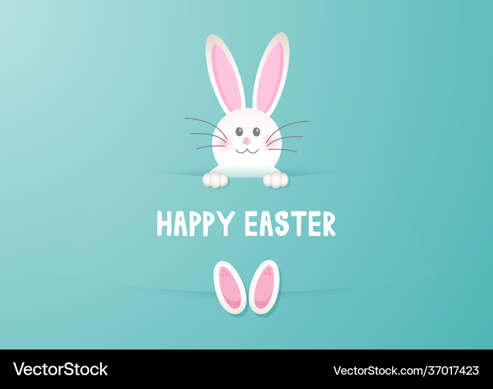 Adorable Easter Bunny Royalty Free Vector Image
