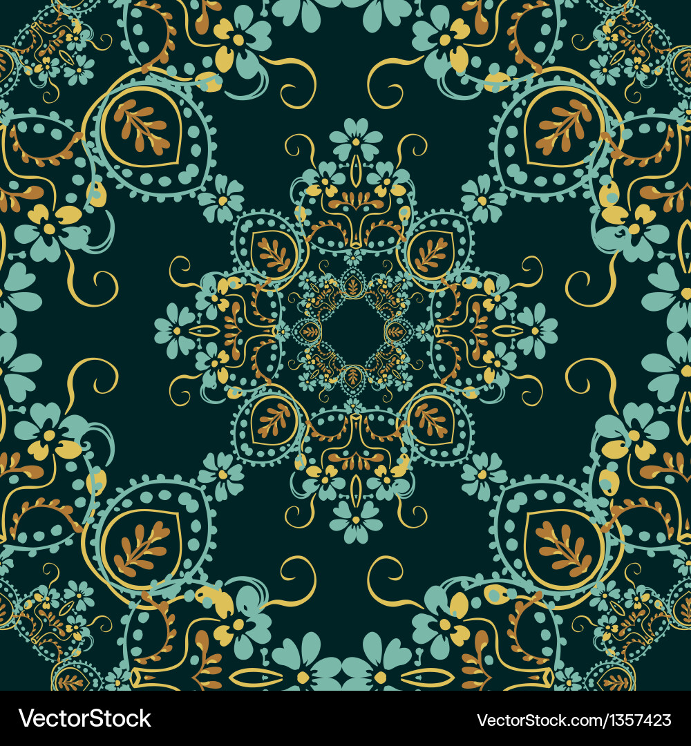 Floral Swirl Pattern Royalty Free Vector Image