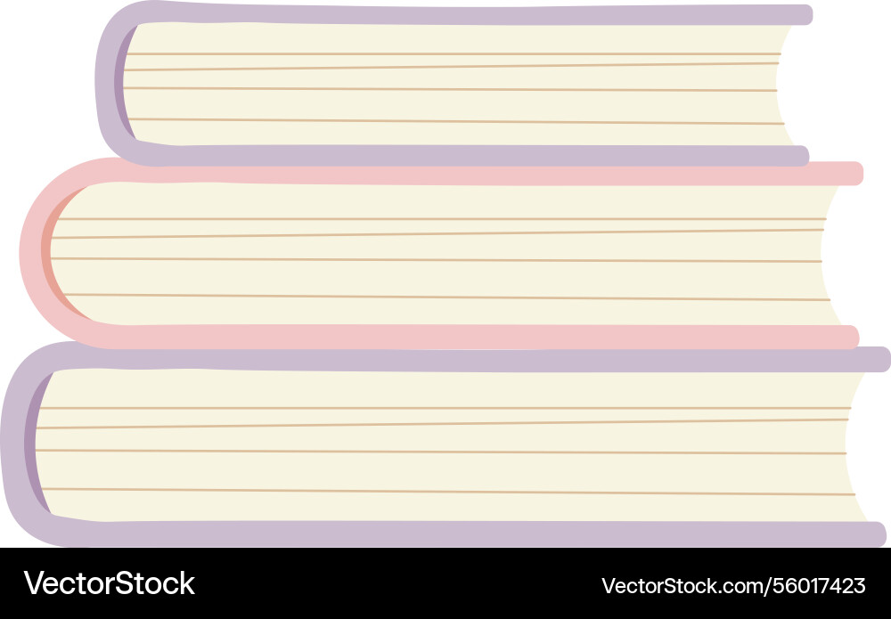 Pile of books Royalty Free Vector Image - VectorStock