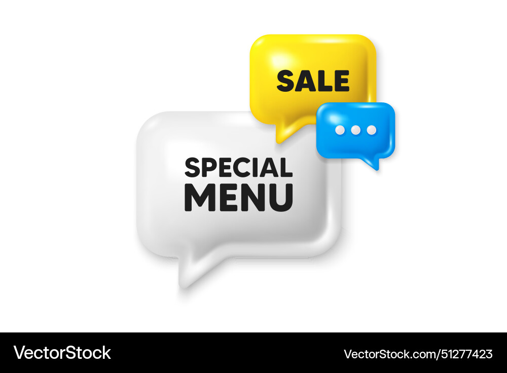 Special menu tag kitchen food offer discount Vector Image