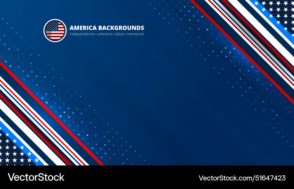Usa color flag concept background Royalty Free Vector Image