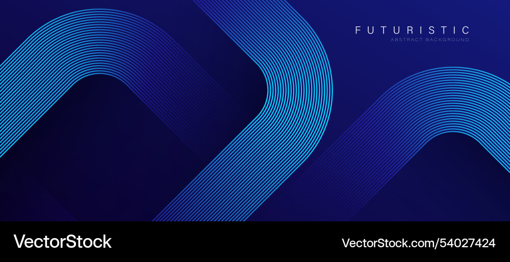 Abstract futuristic blue background Royalty Free Vector