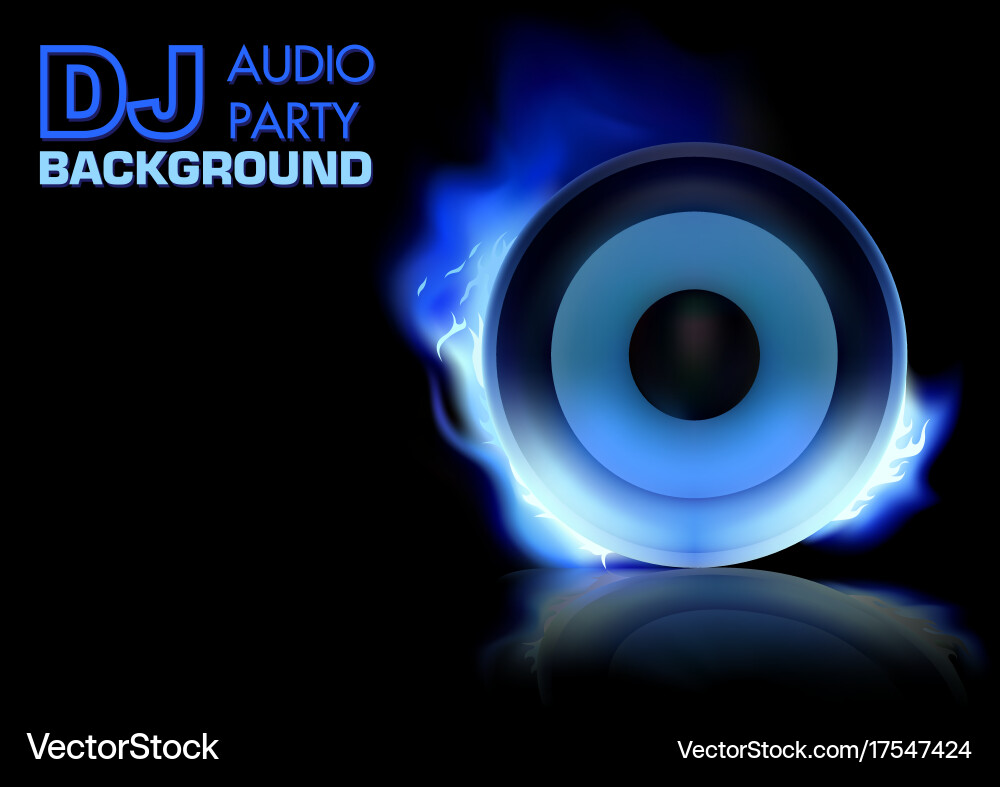 Dj party background Royalty Free Vector Image - VectorStock