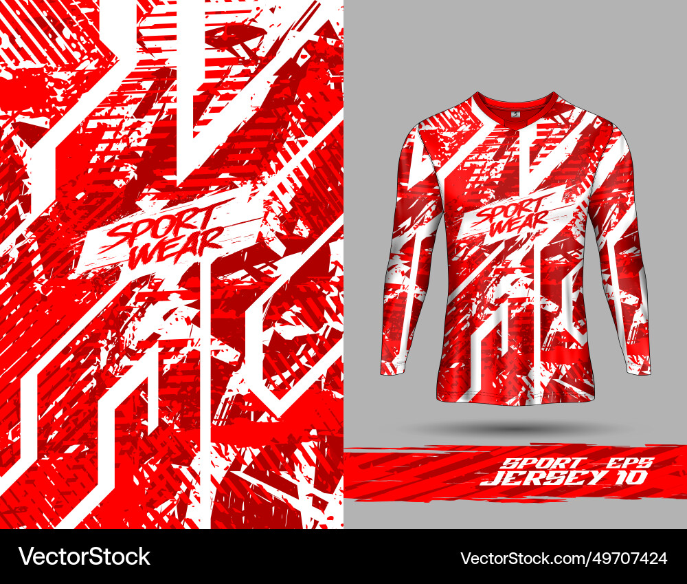 Dynamic Sports Apparel Template Royalty Free Vector Image