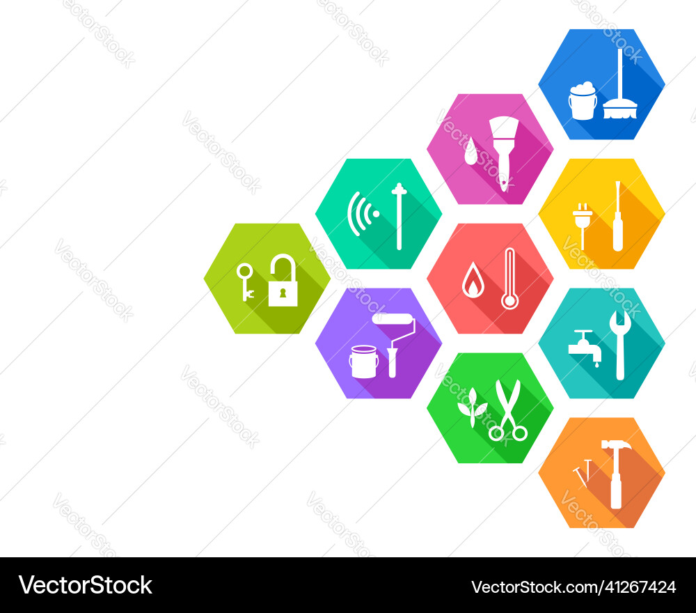 Maintenance repair and renovation concept Vector Image