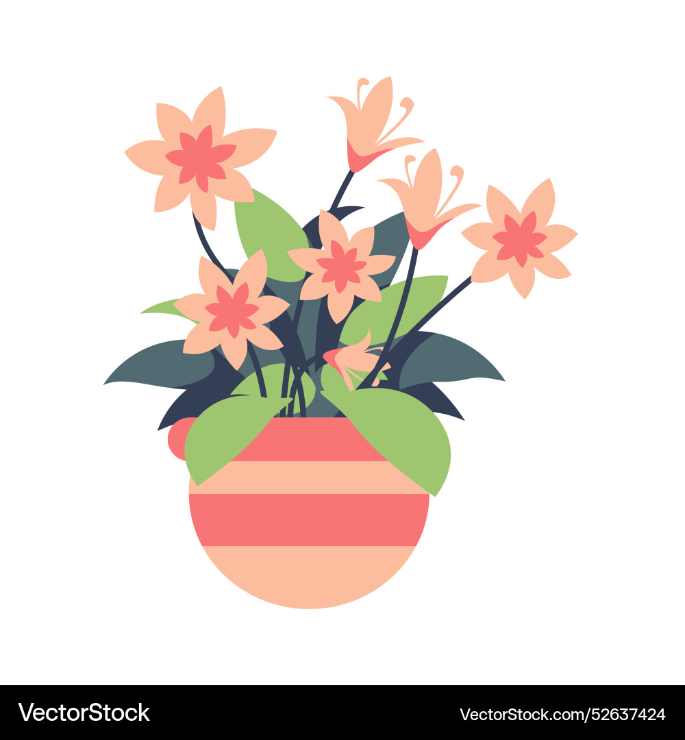 Simple flower clip art Royalty Free Vector Image