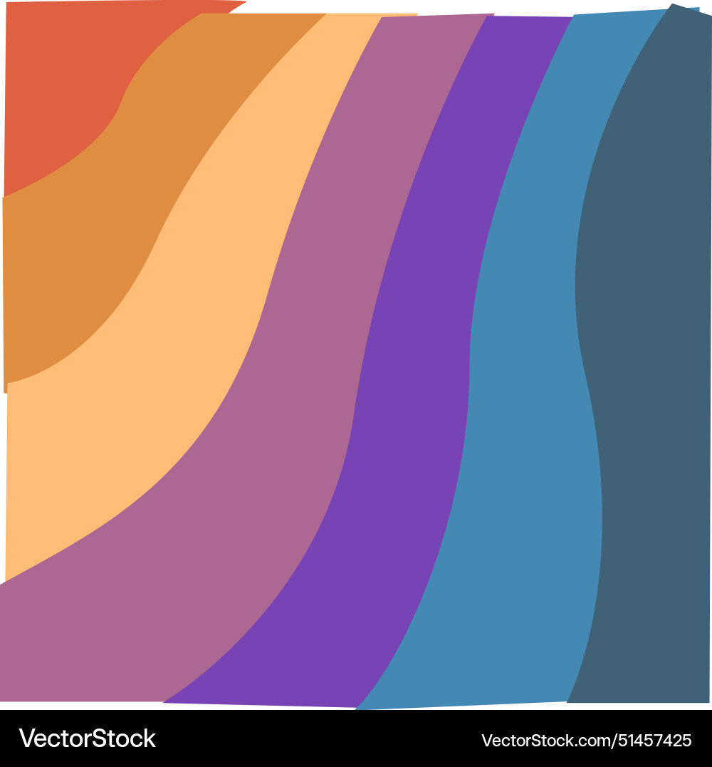 Colorful waves retro design pattern texture Vector Image