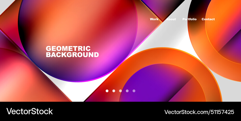 Colorfulness with purple violet red circles Vector Image