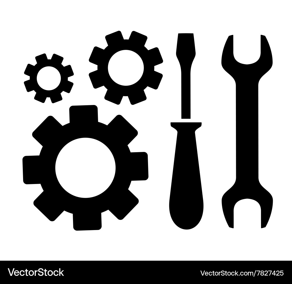 Concept repair symbol Royalty Free Vector Image