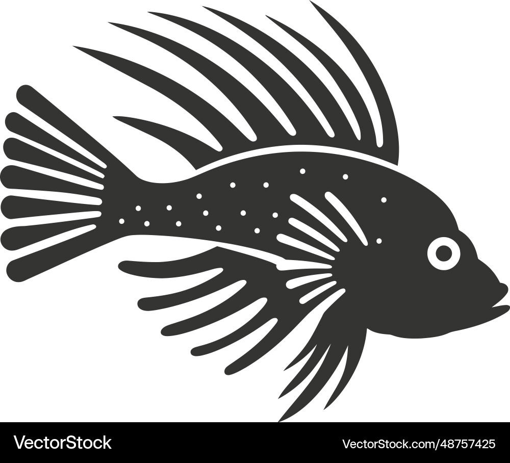 Lionfish icon Royalty Free Vector Image - VectorStock