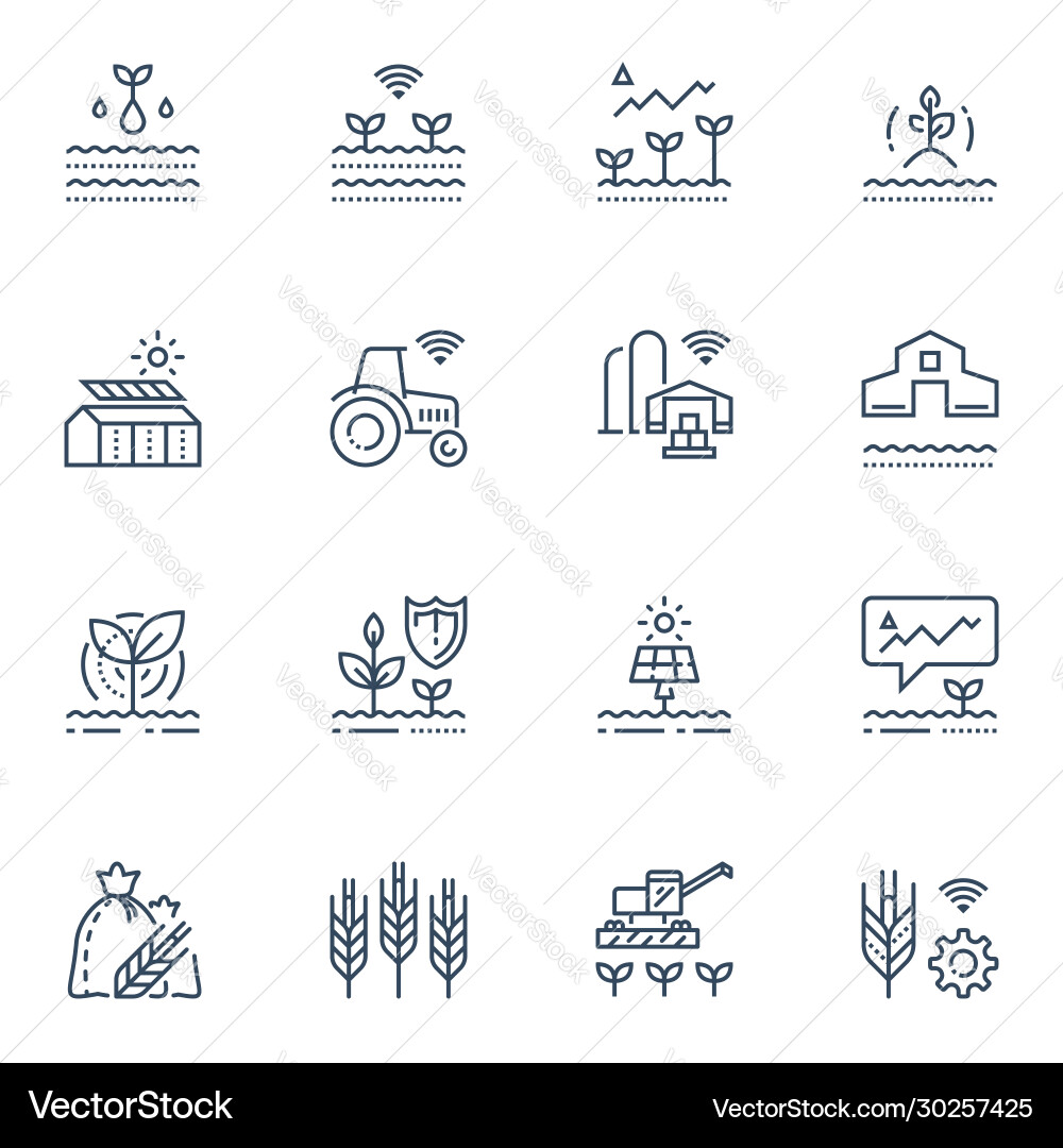 Smart Farming Innovation Royalty Free Vector Image