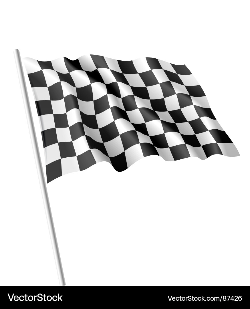 Checkered flag Royalty Free Vector Image - VectorStock