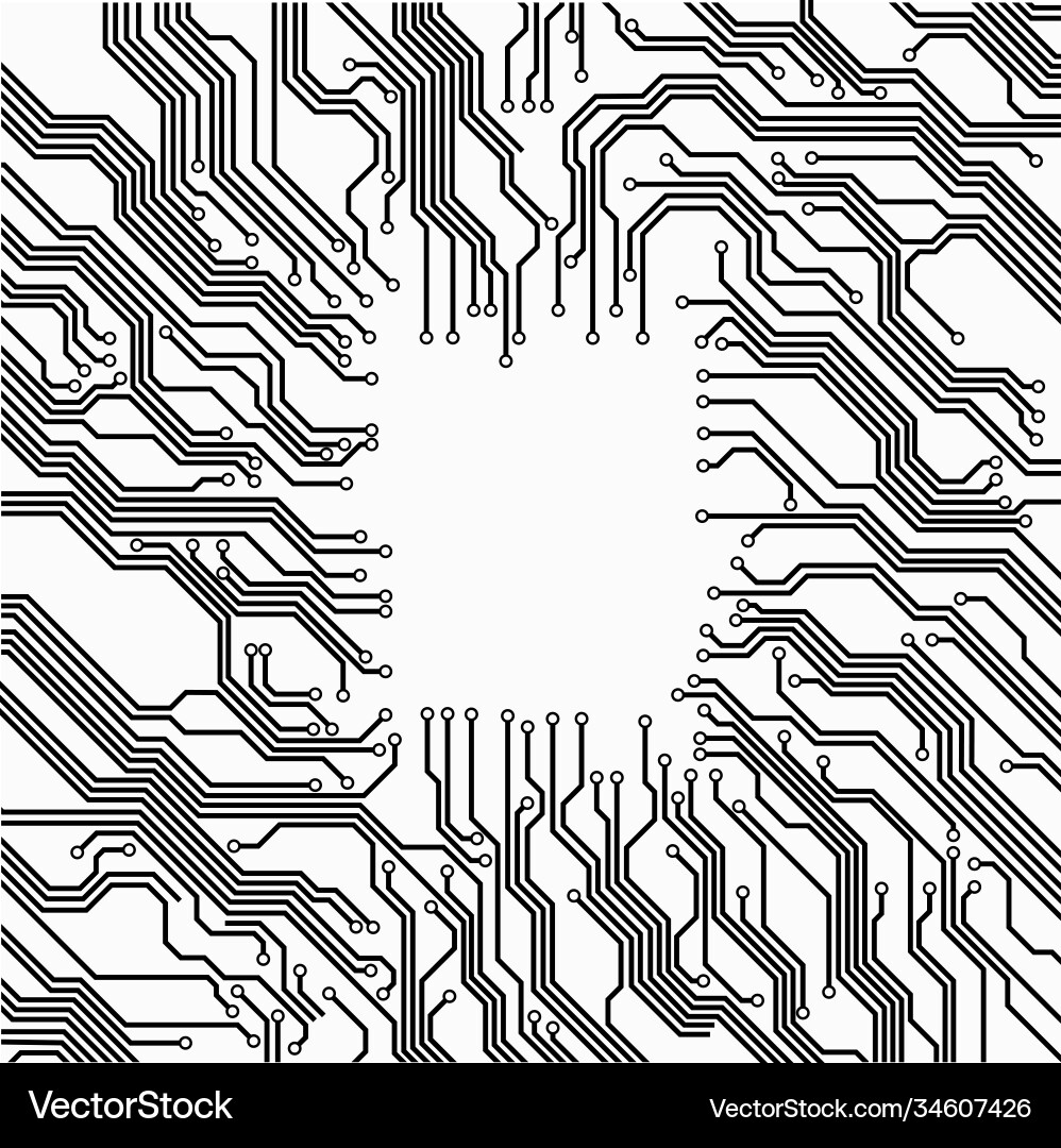 Circuit board frame Royalty Free Vector Image - VectorStock
