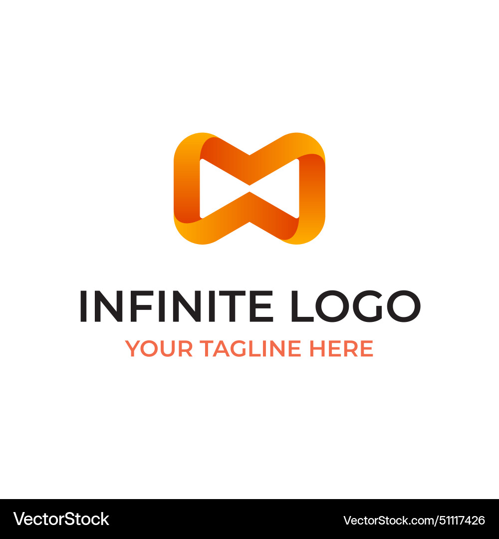 Infinity loop logo Royalty Free Vector Image - VectorStock