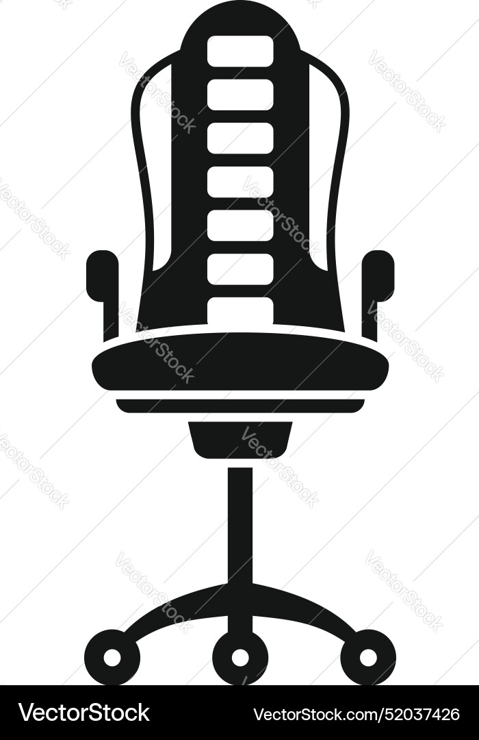 Modern ergonomic office chair with wheels Vector Image