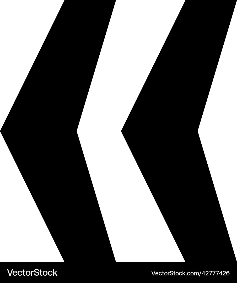 Quote Bracket Symbol - Citation Start Royalty Free Vector