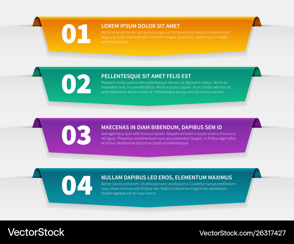 Colorful Infographic Templates Royalty Free Vector Image