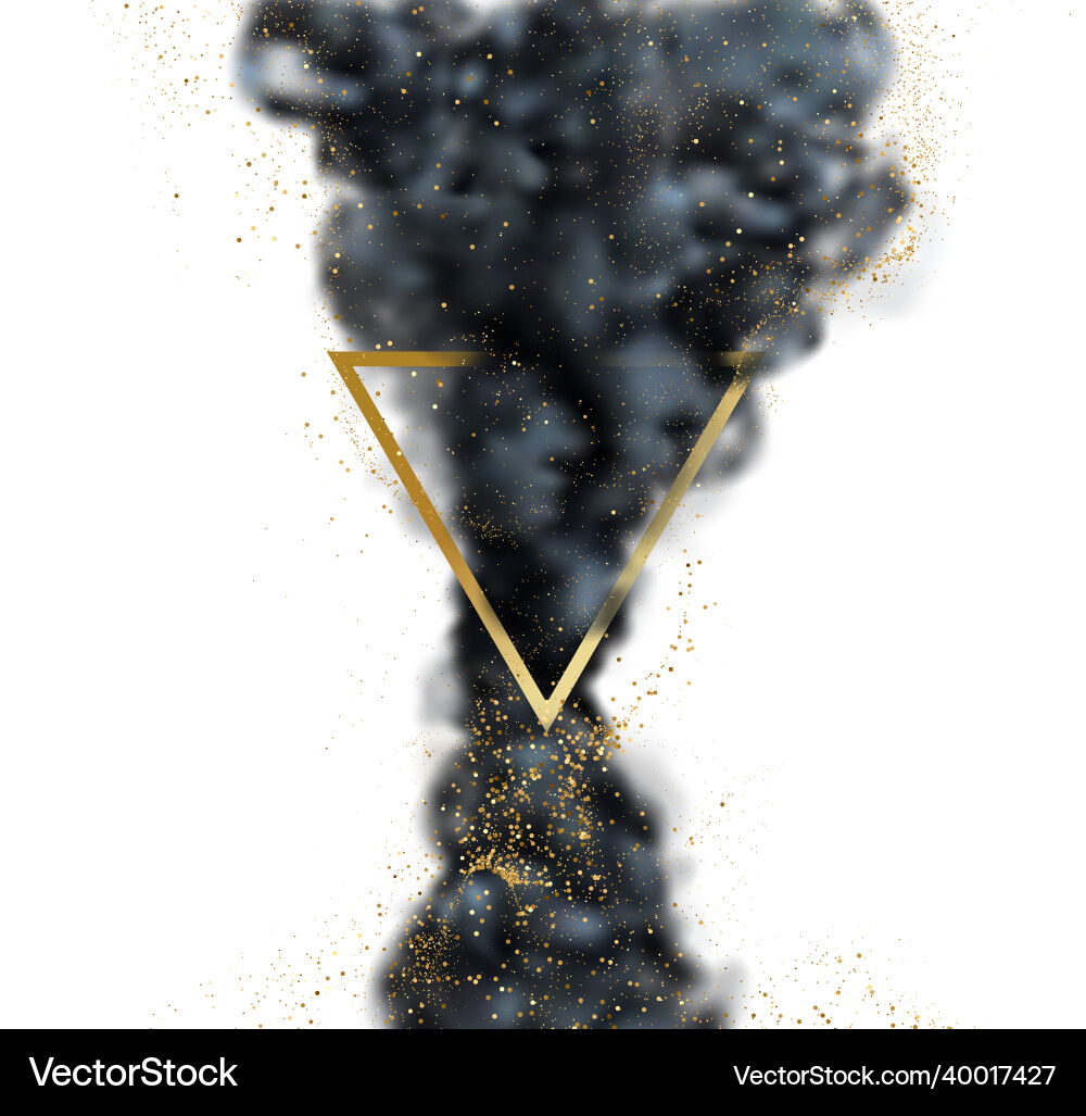 Holiday abstract black powder cloud smoke design Vector Image