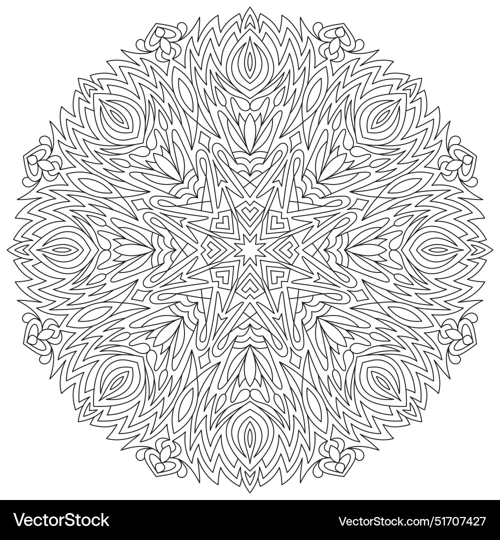 Mandala symmetry design Royalty Free Vector Image