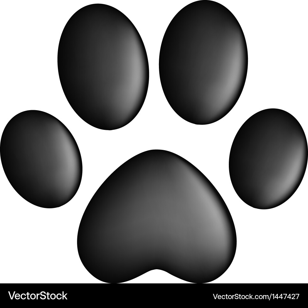Paw prints Royalty Free Vector Image - VectorStock