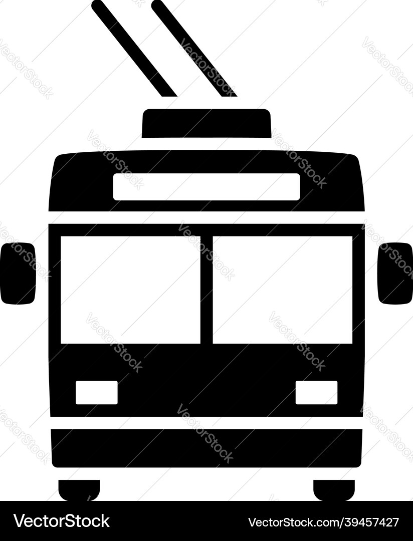 Trolleybus icon Royalty Free Vector Image - VectorStock