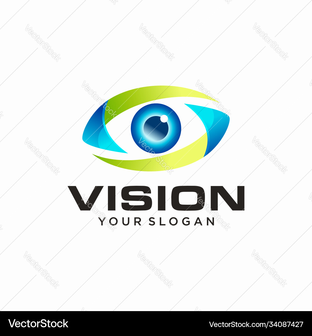 Vision logo design template Royalty Free Vector Image