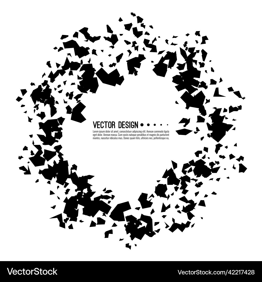 Explosive black banner Royalty Free Vector Image