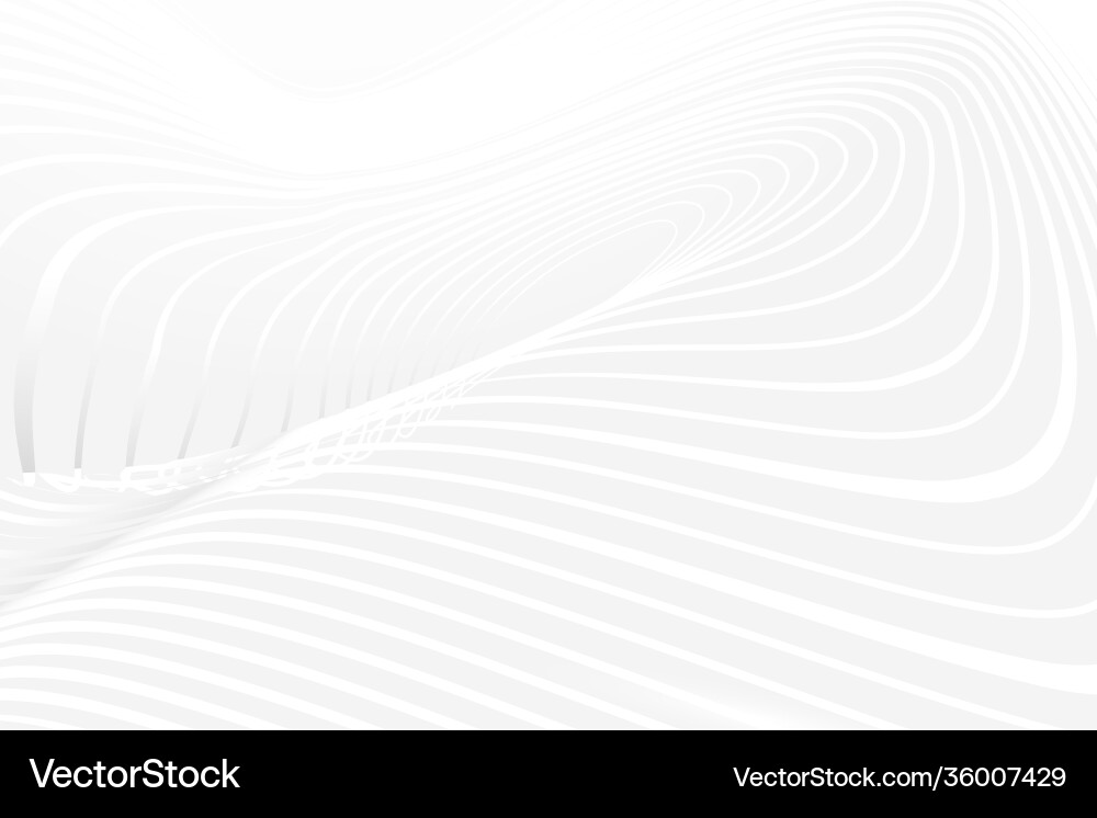 Abstract white wave background Royalty Free Vector Image