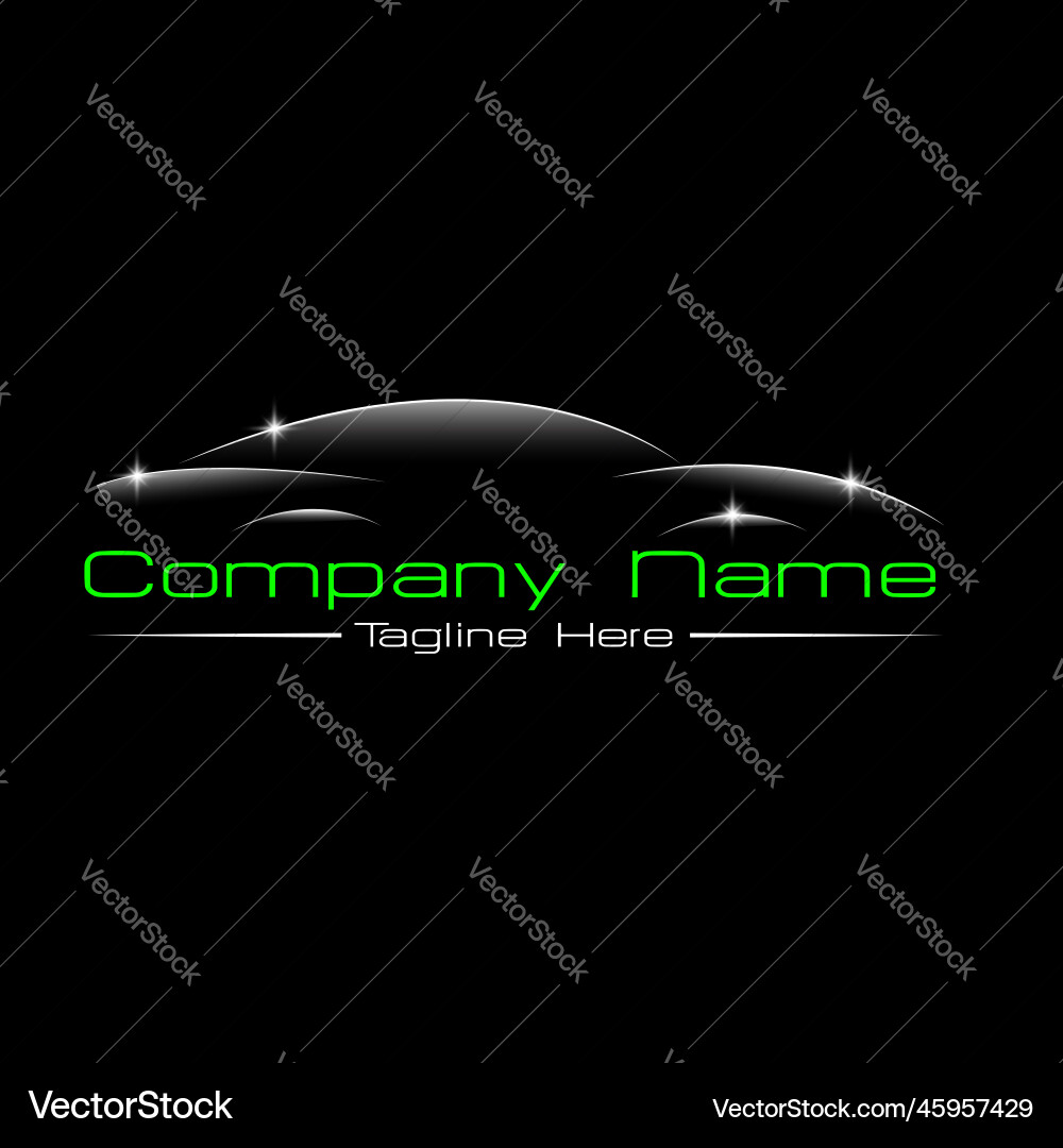 Auto Detaillierung Glanz Logo Design Vorlage Vektor Bild